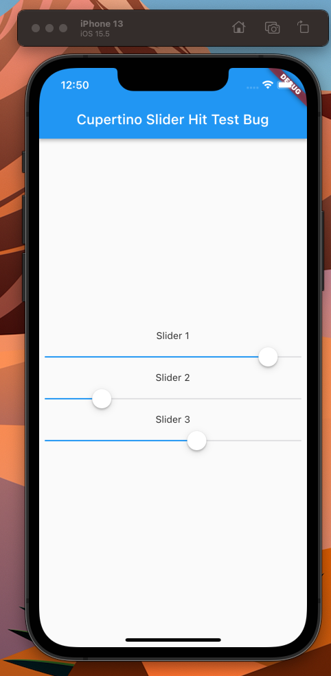 Cupertino sliders inconsistent hit test · Issue #109328 · flutter ...