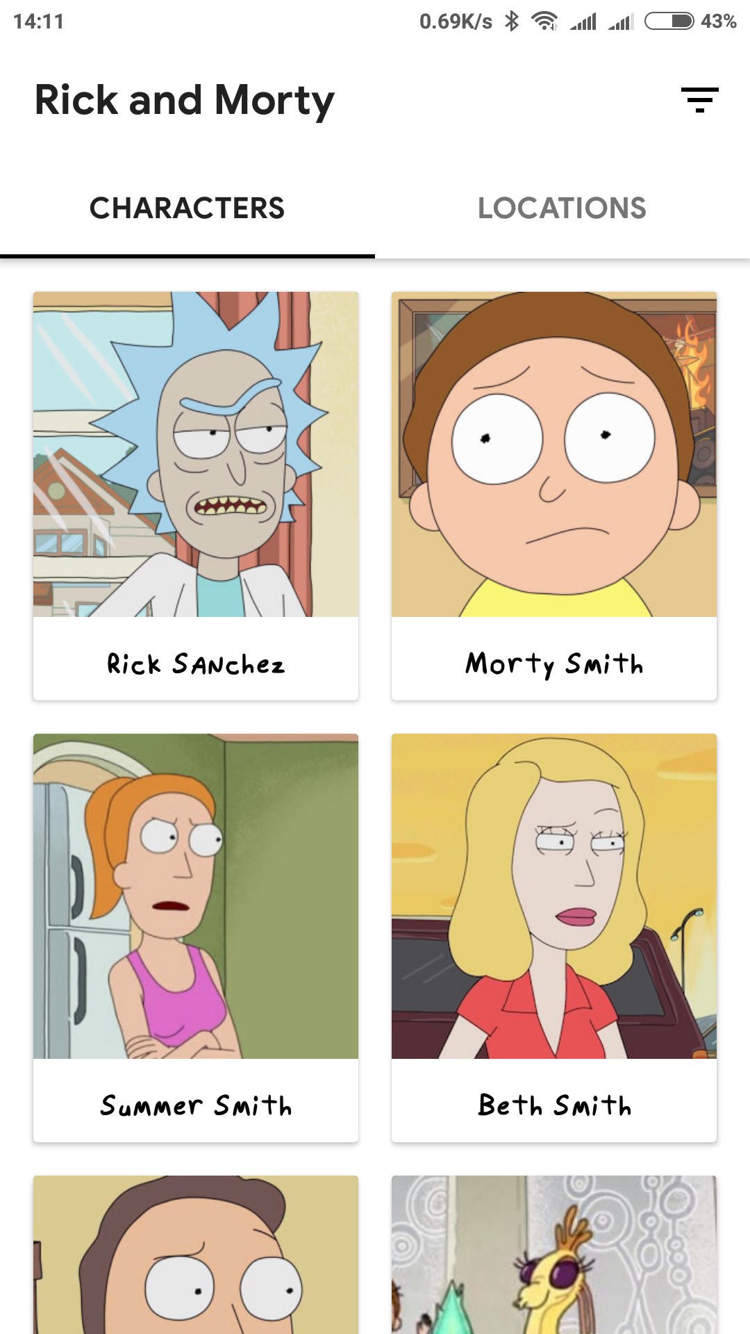 GitHub - Ramiz713/RickAndMorty: Rick and Morty app that implements MVP architecture