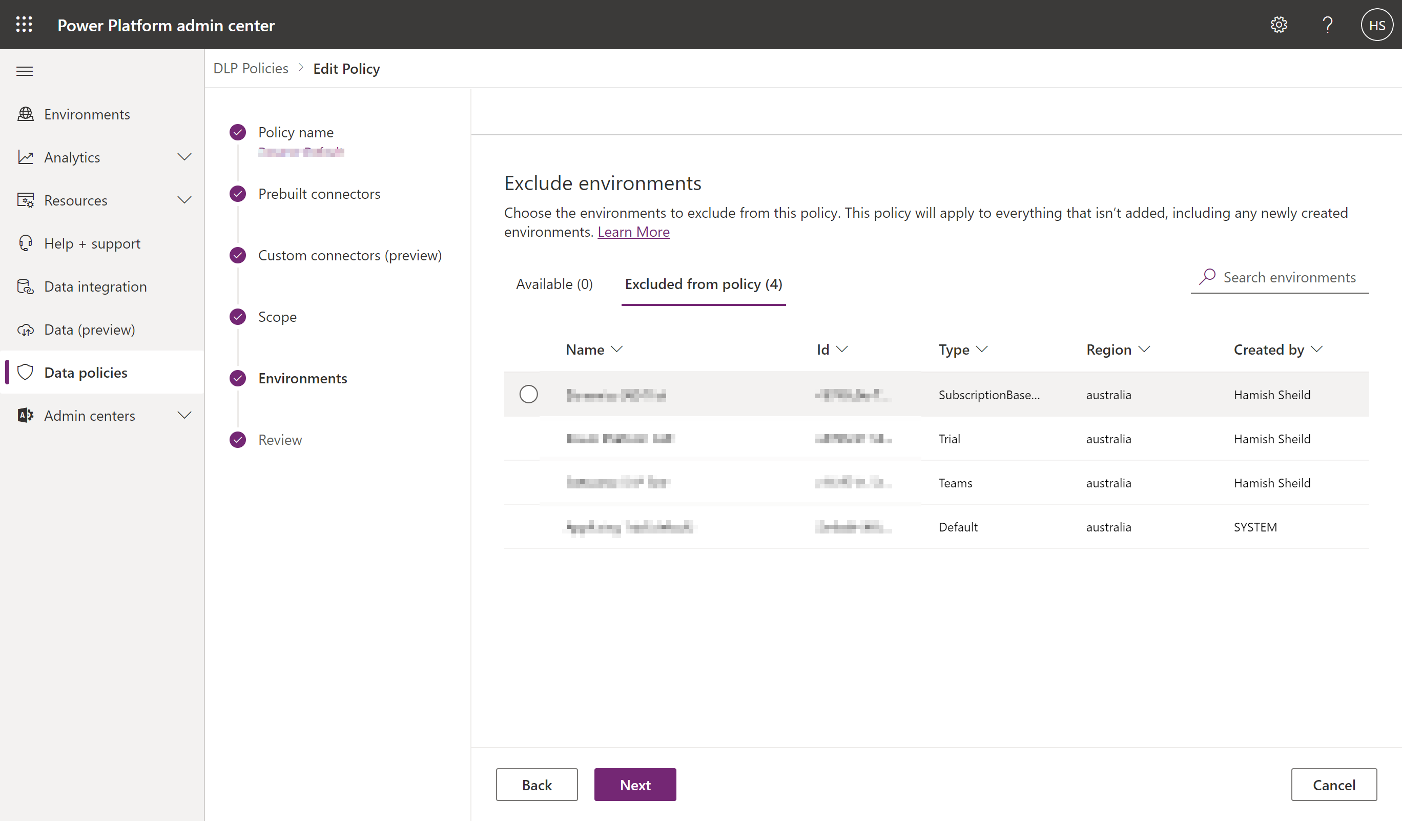 [CoE Starter Kit - BUG] Improve DLP Editor V2 'Exclude certain environments' experience · Issue ...