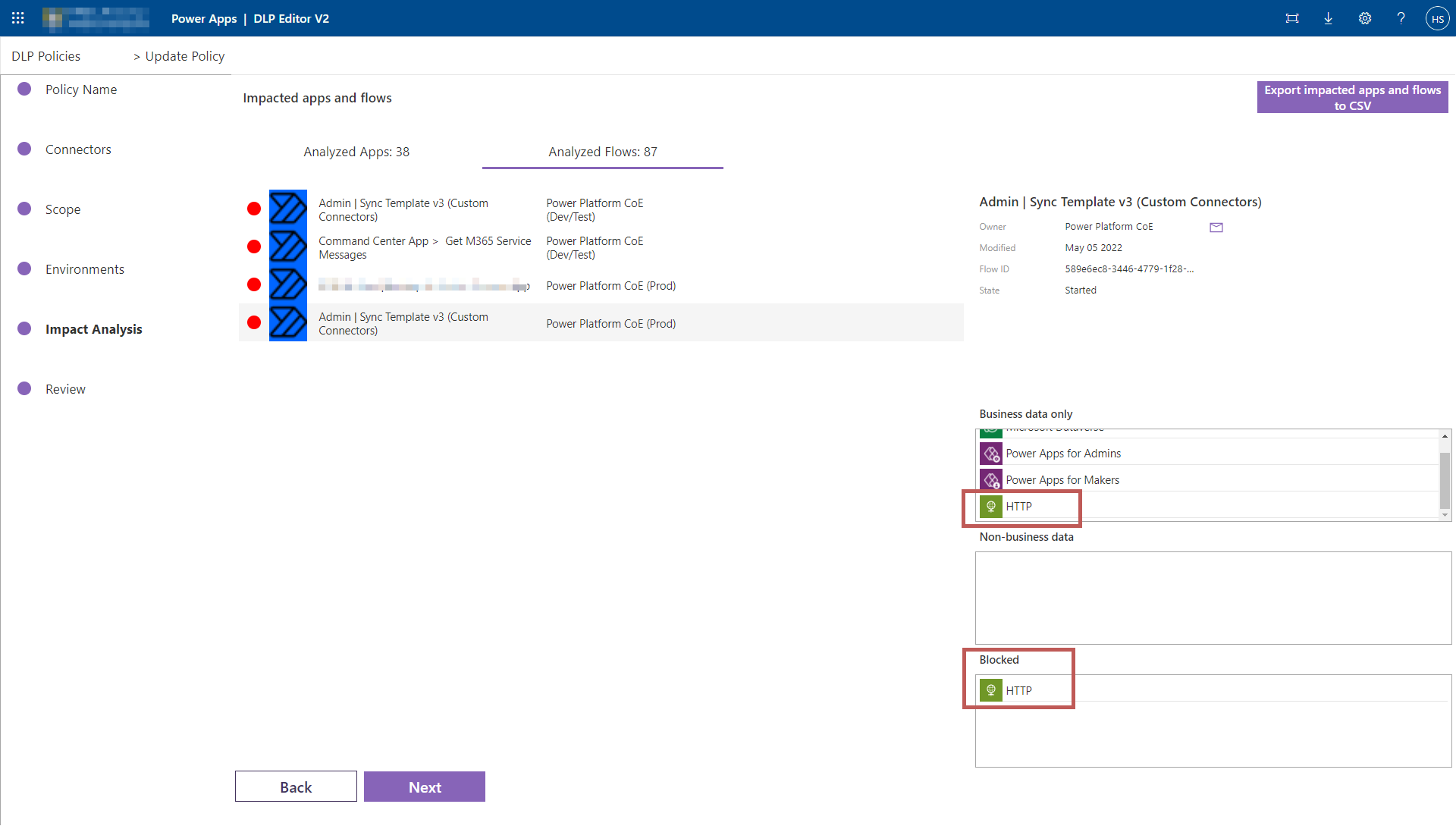 [CoE Starter Kit - BUG] Excel & HTTP connectors appearing incorrectly in Impact Analysis · Issue ...