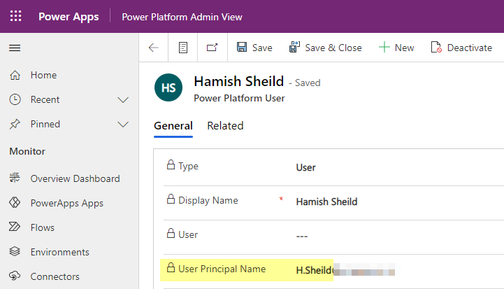 [CoE Starter Kit - BUG] User Principal Name incorrect on Power Platform User record · Issue ...