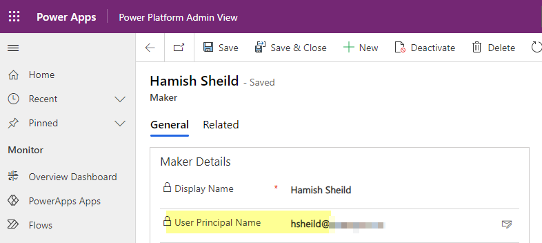 [CoE Starter Kit - BUG] User Principal Name incorrect on Power Platform User record · Issue ...