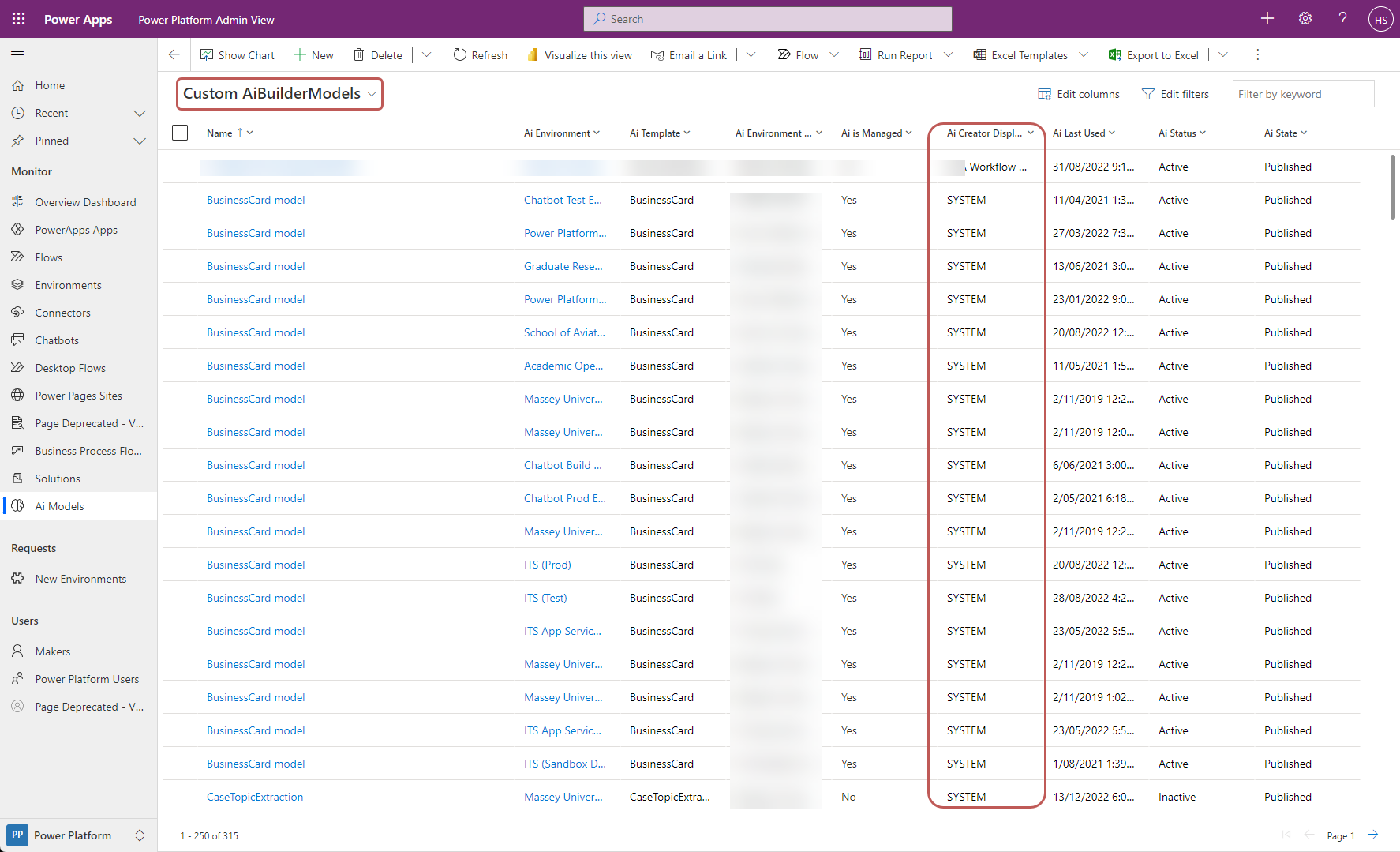 [CoE Starter Kit - BUG] Custom AiBuilderModels view filter is incorrect · Issue #4426 ...