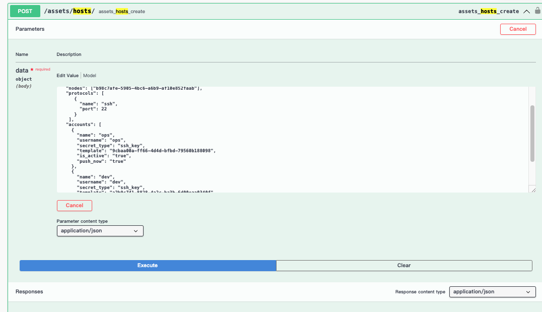 版本v3.7.1 调用创建服务器api资源报错，控制台api页面创建成功。 · Issue #11953 · jumpserver/jumpserver · GitHub