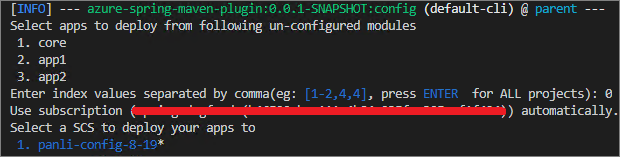 azure-spring:config does not exit when select 0 project · Issue #755 · microsoft/azure-maven ...