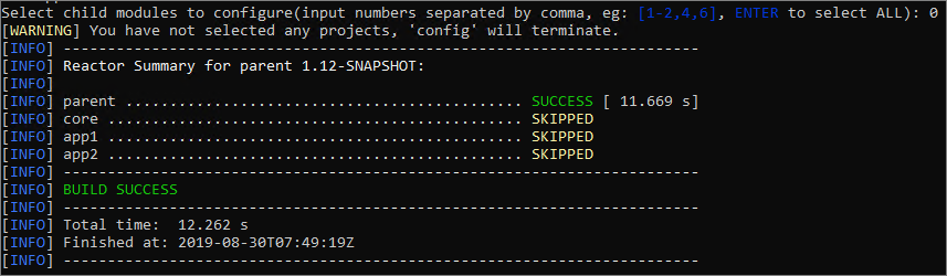 azure-spring:config does not exit when select 0 project · Issue #755 · microsoft/azure-maven ...