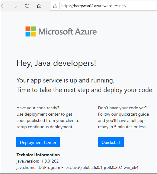 Can't deploy a Jar package with windows runtime to Azure · Issue #3665 ...