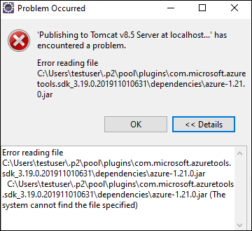Can't find some plugin dependencies · Issue #3721 · microsoft/azure-tools-for-java · GitHub
