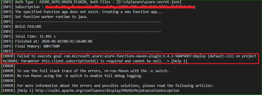 Can't find or create one ai instance with setting appInsightsInstance's name when use 'azure ...