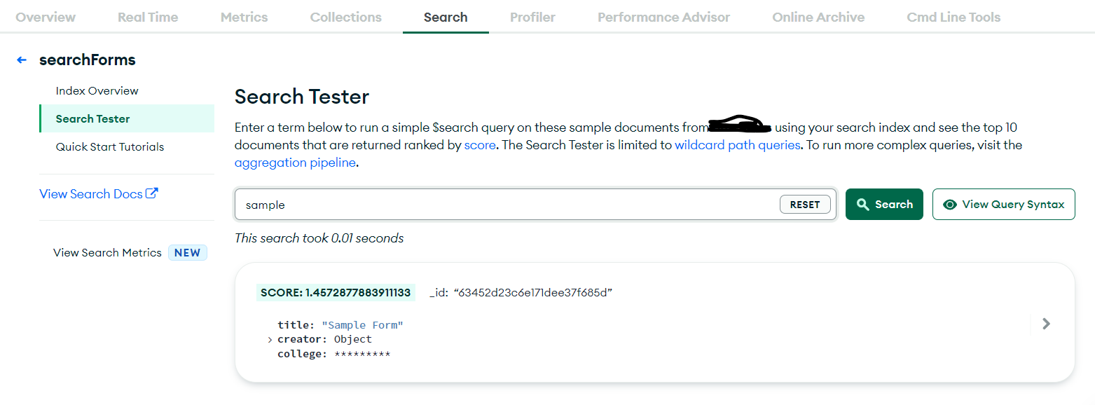 Atlas Search is not working when autoEncryption field is added to mongoose.connect · Issue ...