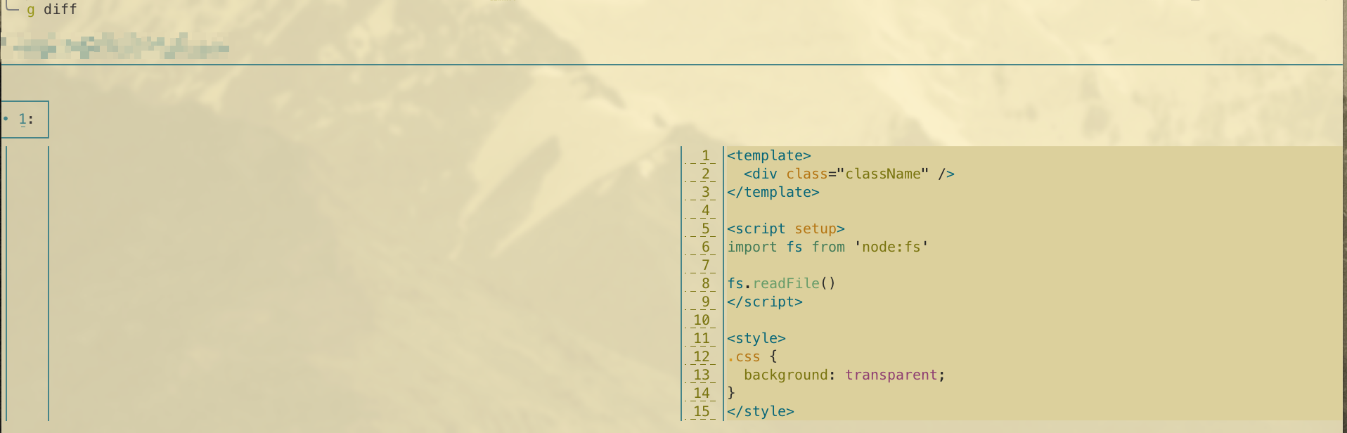 🐛 Vue SFC syntax highlighting does not work if opening tag is not included in diff · Issue #1546 ...