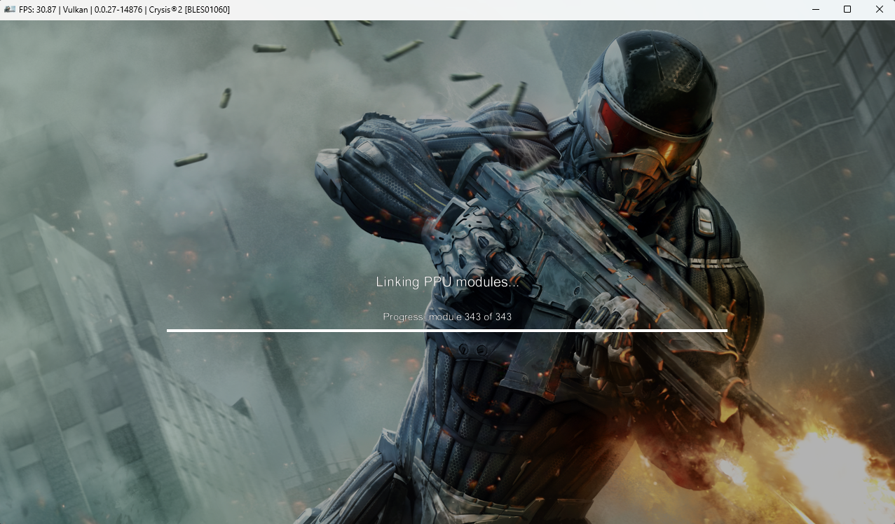 Crysis 2 launches only with PPU Interpreter, crashes after compiling PPU Modules with Recompiler ...