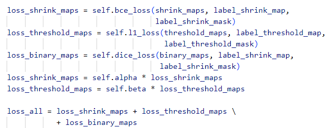 Dbnet Loss函数 · Issue 8338 · Paddlepaddle Paddleocr · Github