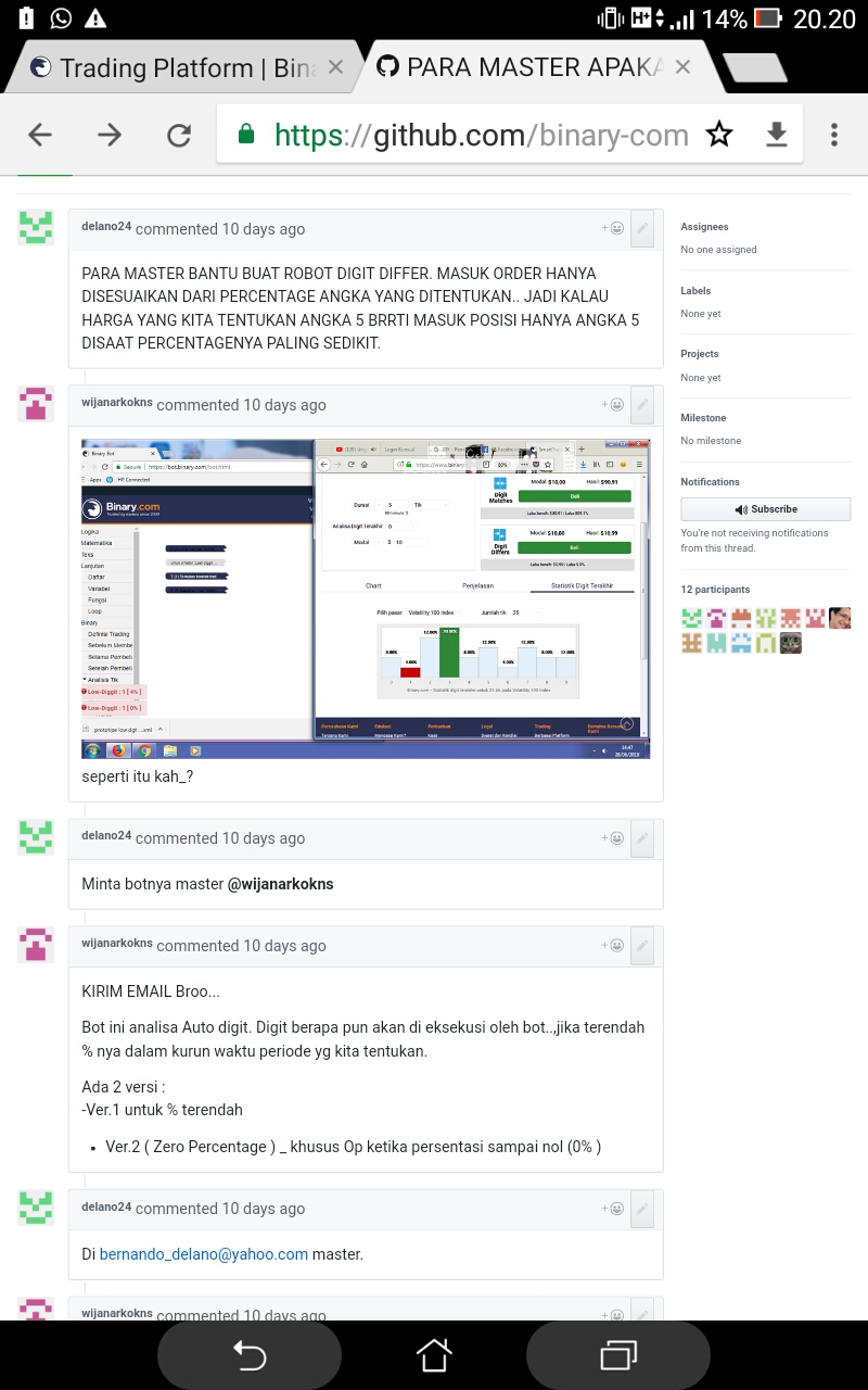 Master ada yg bisa bantu buat bot pake indikator fraktal gimana ya ...