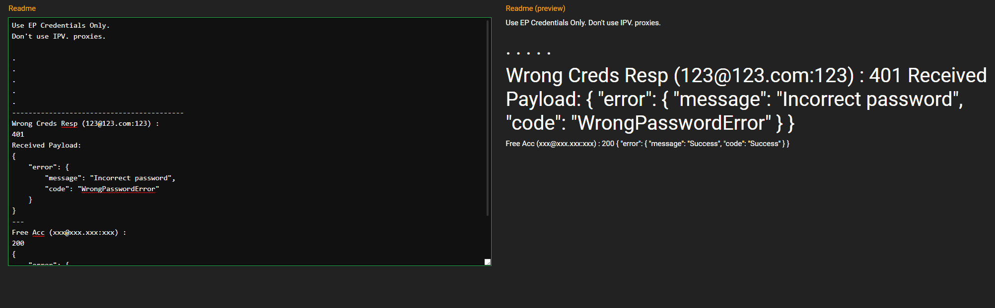[REQUEST] changes in Readme section · Issue #391 · openbullet ...