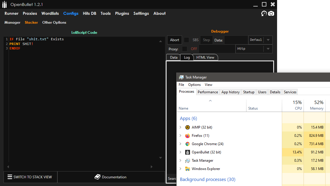 [REQUEST] Autosave config in a temporary file · Issue #632 · openbullet/openbullet · GitHub