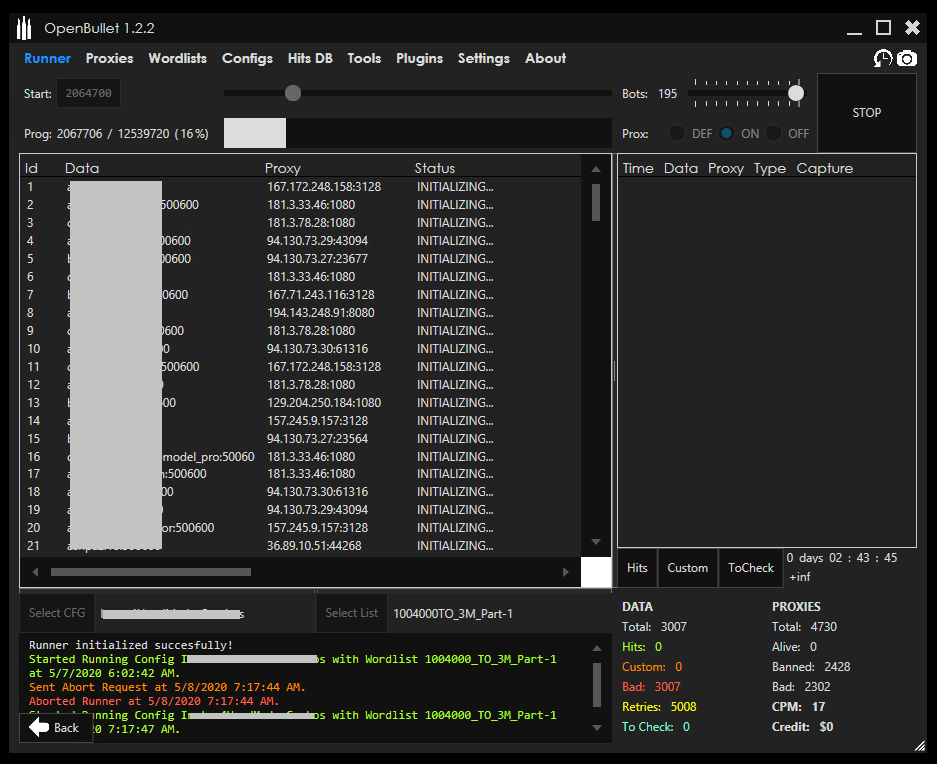 [BUG] OB Freeze / Auto STOPs · Issue #653 · openbullet/openbullet · GitHub