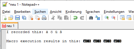 Special characters in macros are recorded incorrectly · Issue #13757 · notepad-plus-plus/notepad ...