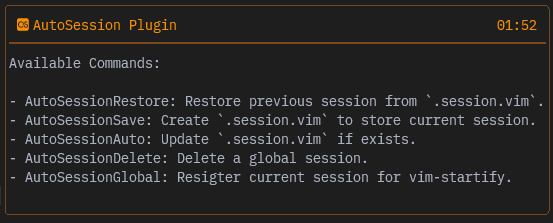 GitHub - pysan3/autosession.nvim: Neovim Plugin to Save and Restore Sessions Per-directory