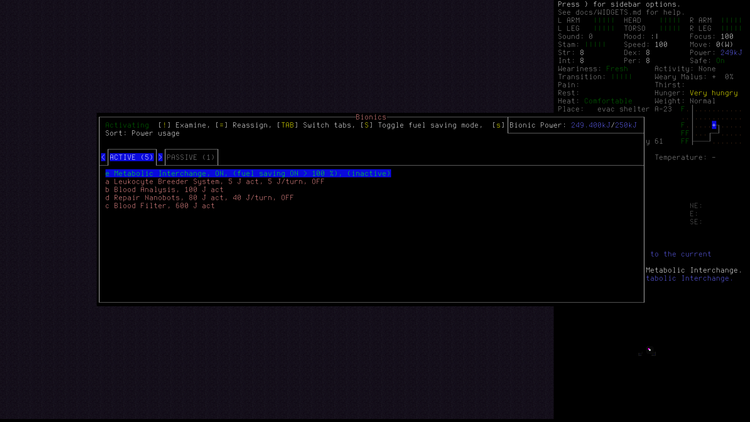 Metabolic Exchange does not recharge bionic power when activated · Issue #63006 · CleverRaven ...