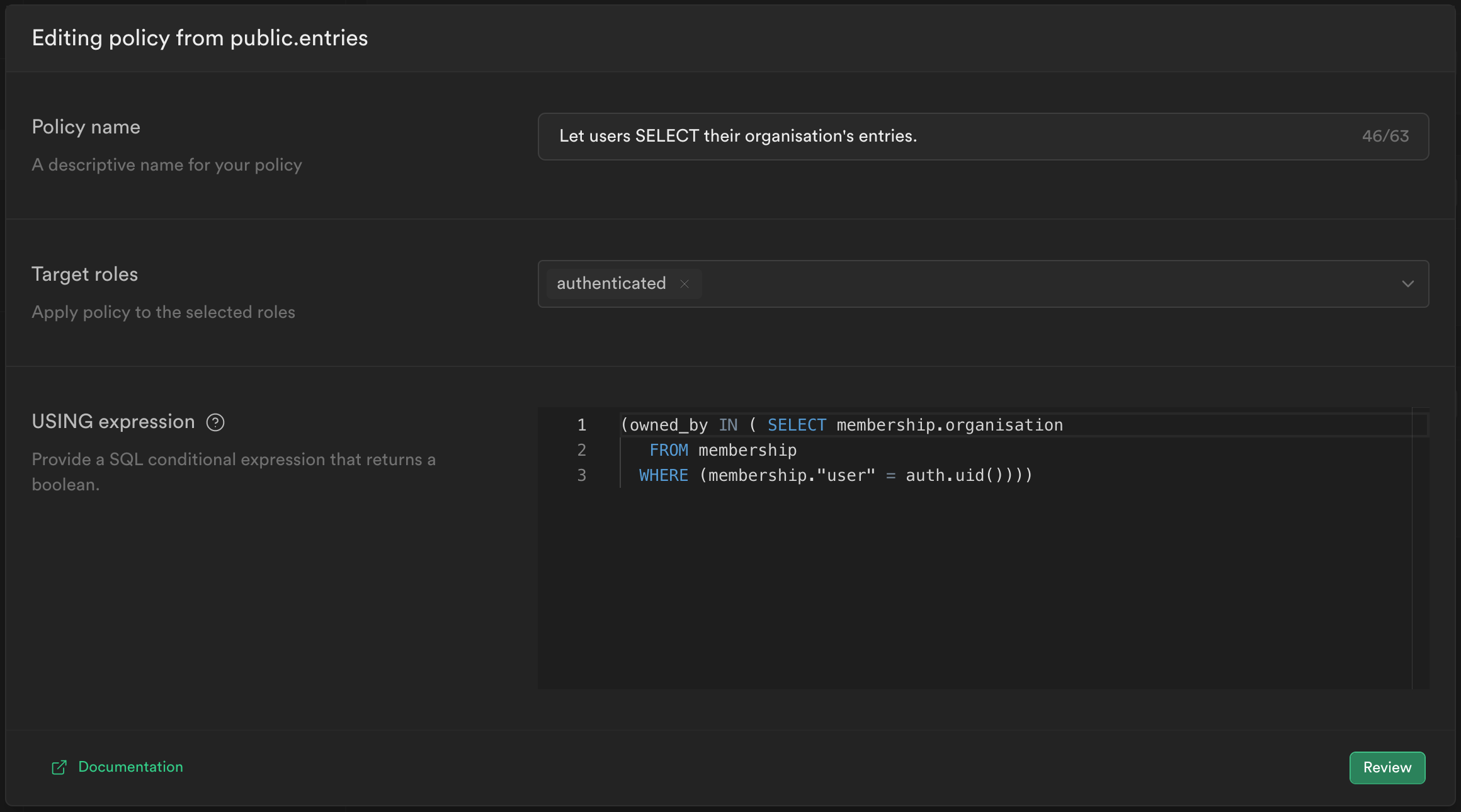 Nested policy does not give any results · Issue #12896 · supabase/supabase · GitHub