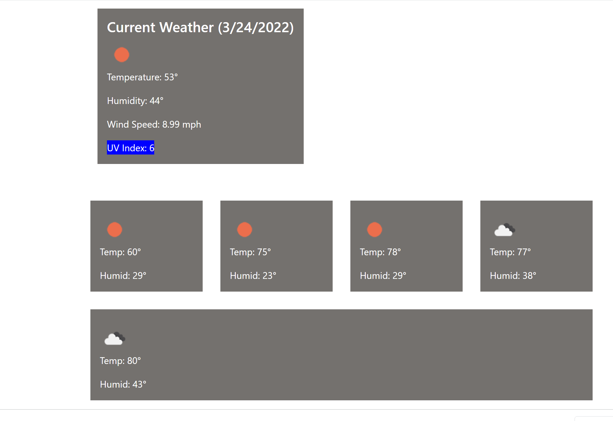 GitHub - sahanamai/weather-dashboard