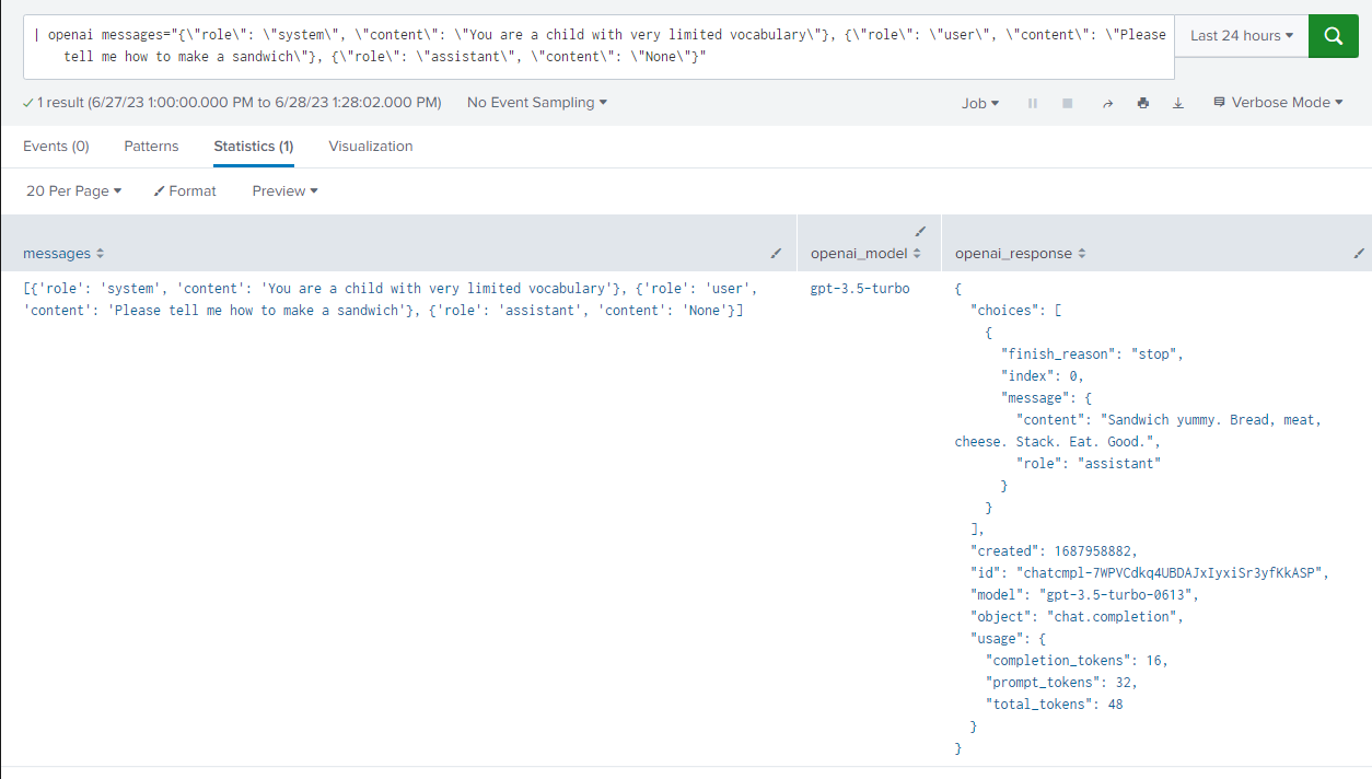 GitHub - bentleymi/ChatGPT-4-Splunk: Splunk TA for sending completion requests to ChatGPT