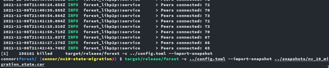 Forest dies after an extended period of syncing from snapshot · Issue #1254 · ChainSafe/forest ...