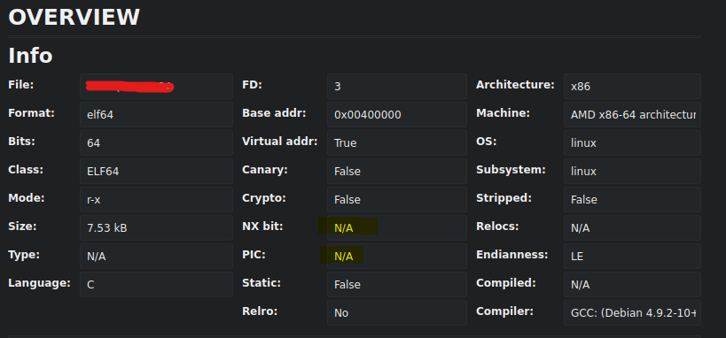 NX bit and PIC missing from Dashboard · Issue #2895 · rizinorg/cutter · GitHub