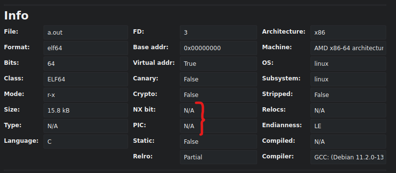 NX bit and PIC missing from Dashboard · Issue #2895 · rizinorg/cutter · GitHub