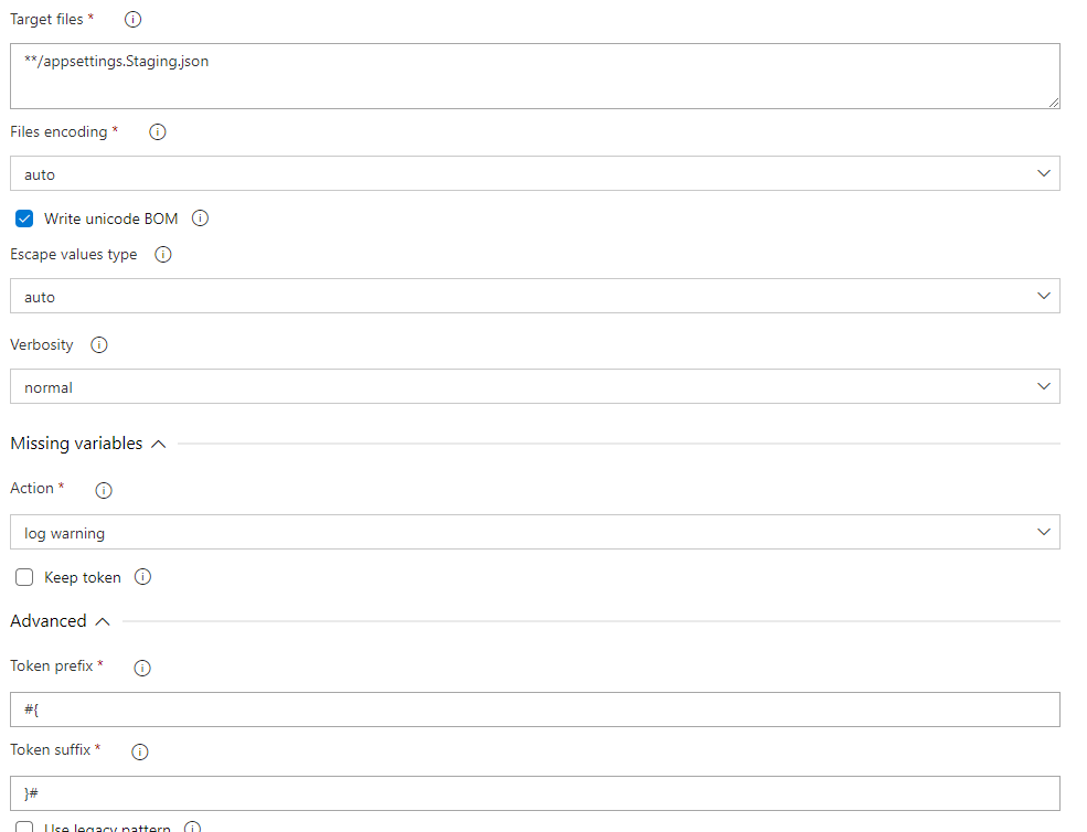 replacing in appsettings json supposed to work? · Issue #204 · qetza/vsts-replacetokens-task ...