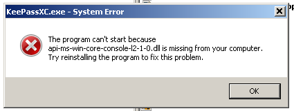 Error on Windows 7 · Issue #9806 · keepassxreboot/keepassxc · GitHub