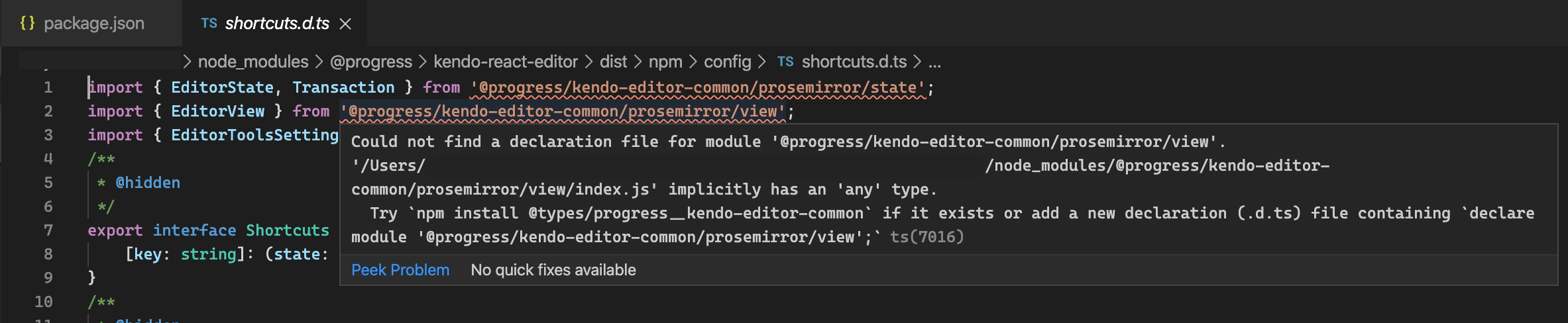 Editor Typescript Error · Issue #474 · telerik/kendo-react · GitHub Editor Typescript Error · Issue #474 · telerik/kendo-react · GitHub