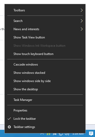Explorer crashes upon right-clicking taskbar if 'Skin taskbar and tray ...