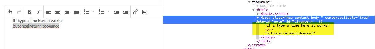 4.9.1: Spacebar not working properly on android · Issue #4695 · tinymce/tinymce · GitHub
