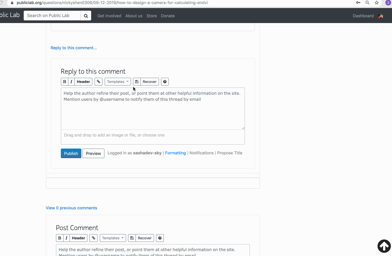 Issues with cross-wired comment preview buttons - break this up · Issue #6297 · publiclab/plots2 ...