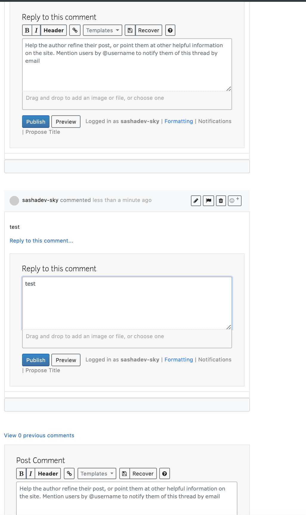 Issues with cross-wired comment preview buttons - break this up · Issue #6297 · publiclab/plots2 ...