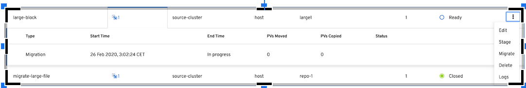 A Closed migplan should not allow stage, or migrate. · Issue #730 · migtools/mig-ui · GitHub