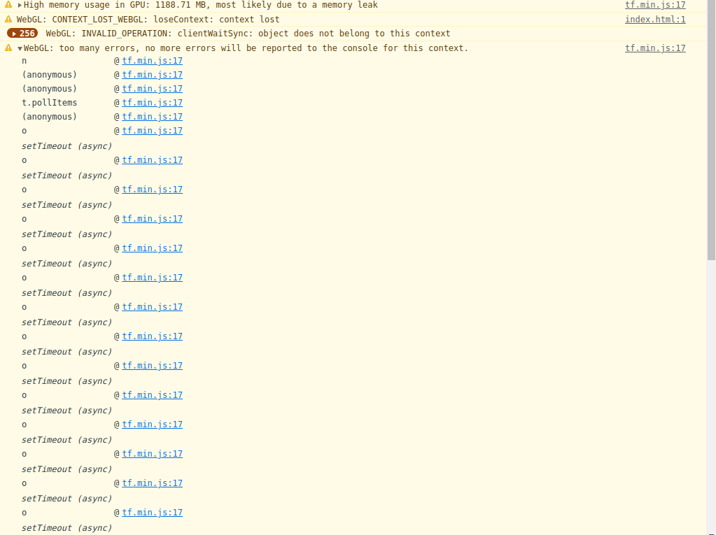 The Bug Of Building Webcam Real Time Object Detection With Tfjs · Issue 6174 · Tensorflow Tfjs