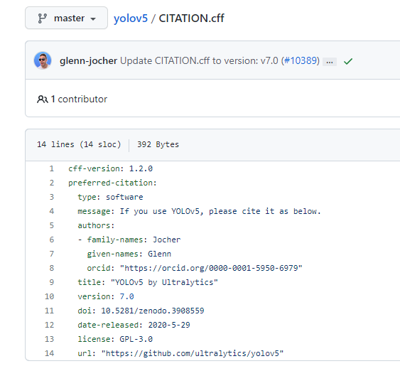 Citationcff · Issue 10717 · Ultralyticsyolov5 · Github