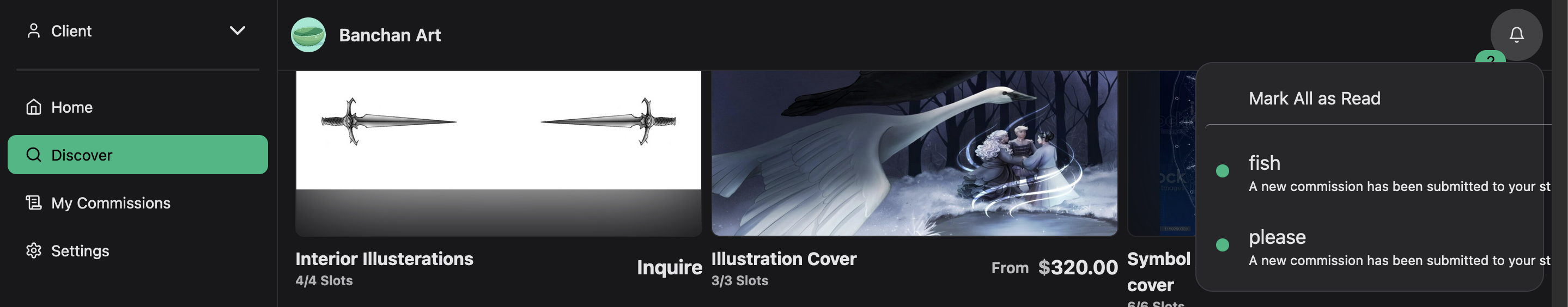 When viewing notifications, the text continues off screen. · Issue #581 · BanchanArt/banchan ...