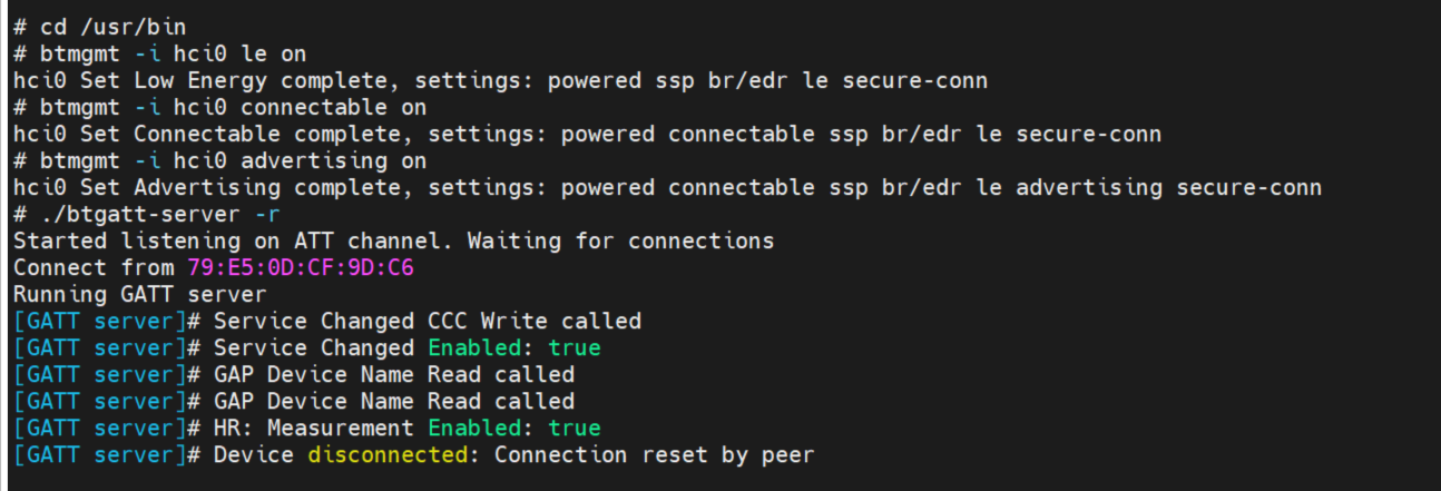 Advertise using RPi as server and expose a characteristic value · Issue #8 · cu-ecen-aeld/final ...