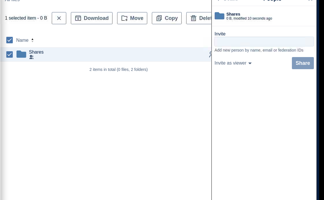 [oCIS] Sometimes `Shares` folder can have public link share · Issue #6419 · owncloud/web · GitHub
