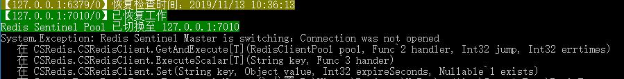 使用sentinel出错 · Issue #209 · 2881099/csredis · GitHub