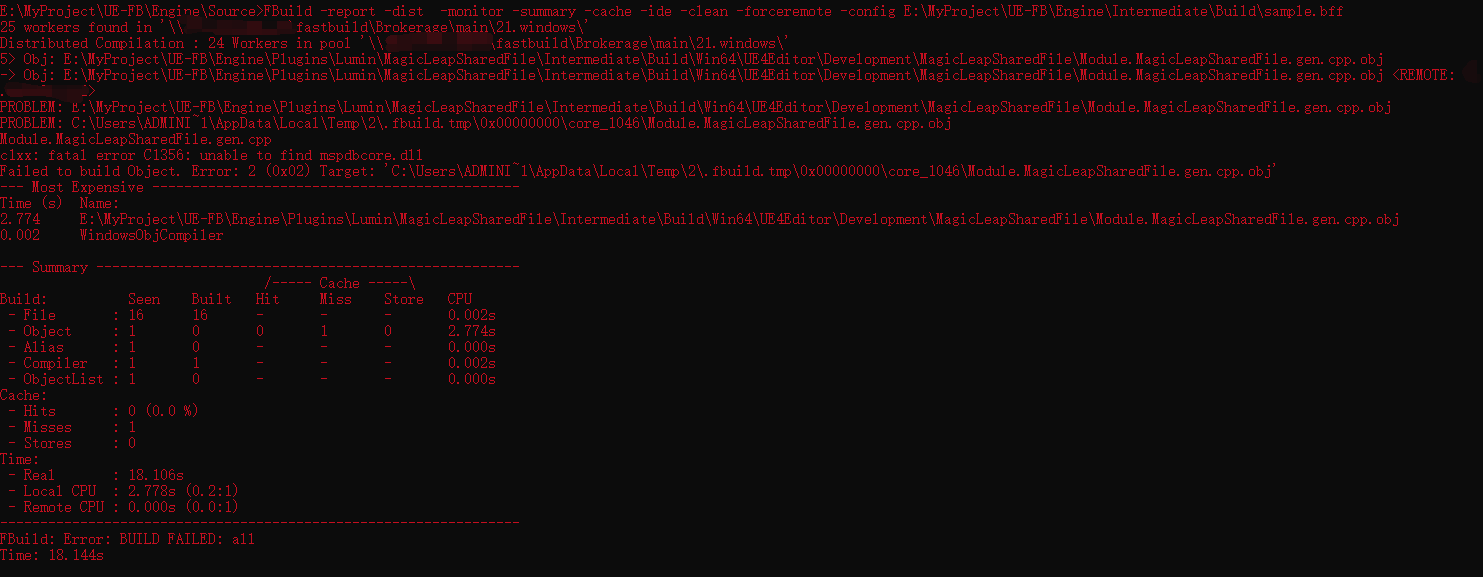 Some Problems met while Integrating FASTBuild into UnrealBuild Tools · Issue #805 · fastbuild ...