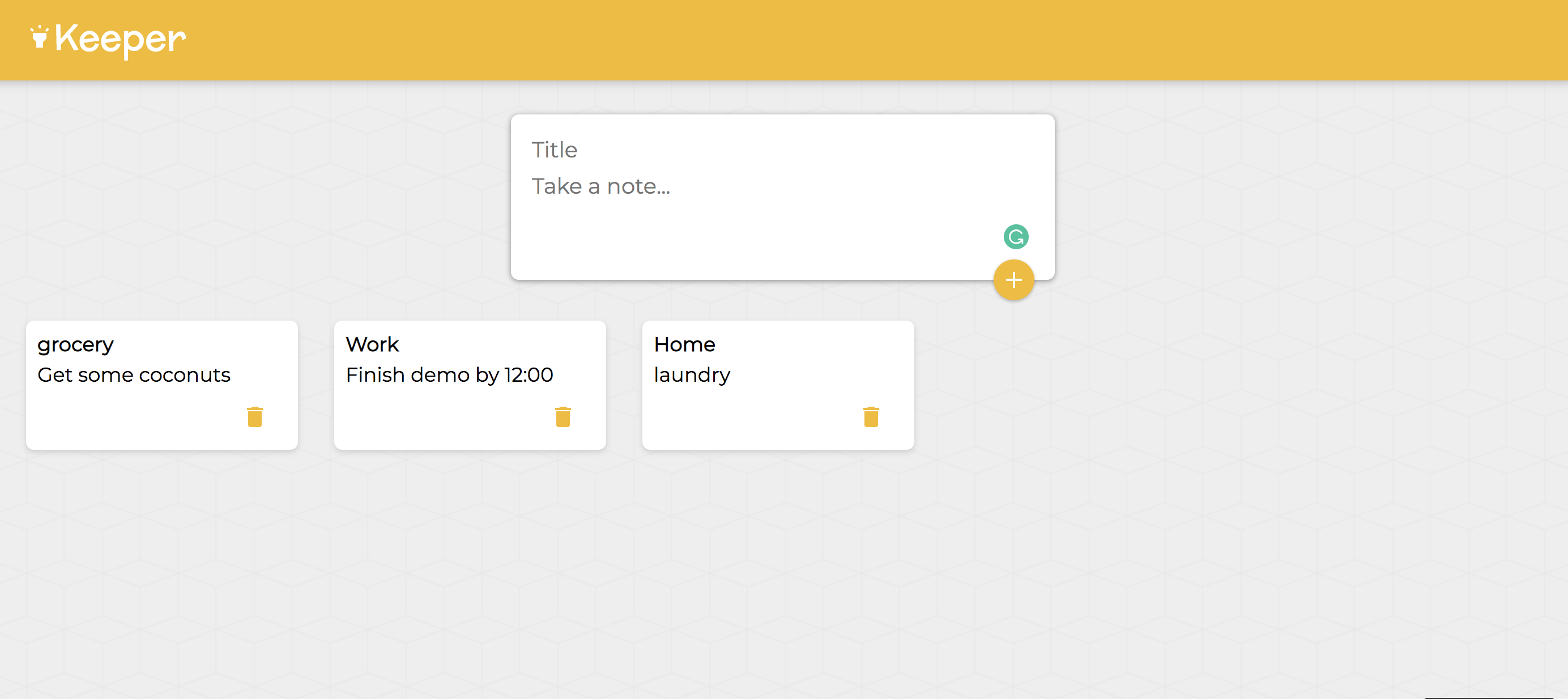 GitHub - meilixiaozhang/Keeper-app: A web app imitating the function of ...