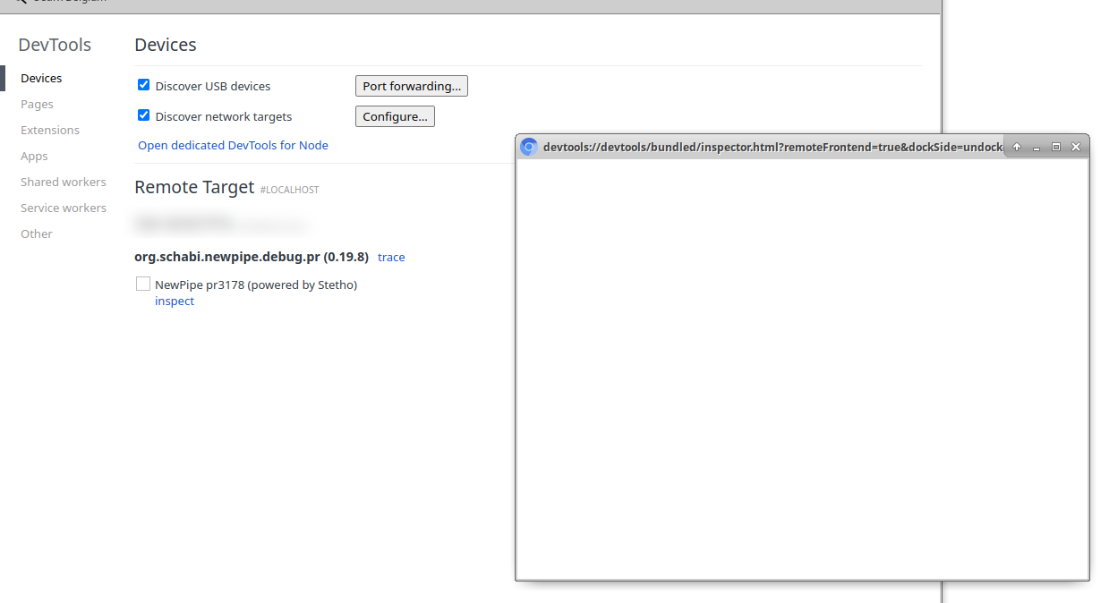 Pressing inspect in chrome://inspect/#devices opens an empty window · Issue #1187 · ungoogled ...