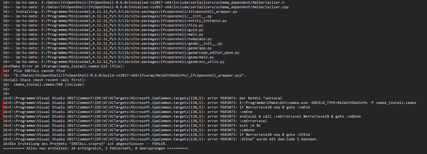 Error building IfcOpenShell · Issue #517 · IfcOpenShell/IfcOpenShell · GitHub