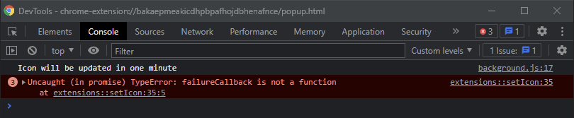 setIcon() doesn't work in service worker context · Issue #2165 ...