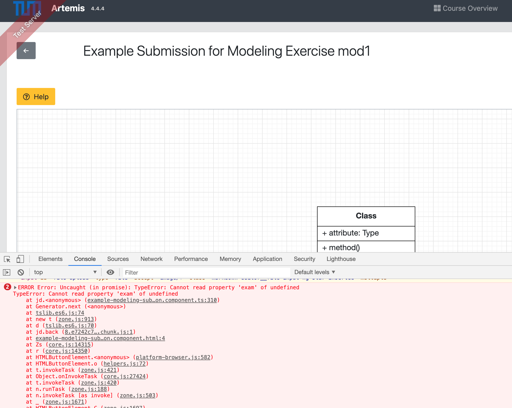 [Bug] Back button in example submission for modeling exercises · Issue #2039 · ls1intum/Artemis ...